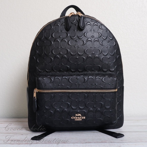 Coach | Bags | Nwt Coach Signature Leather Charlie Backpack | Poshmark